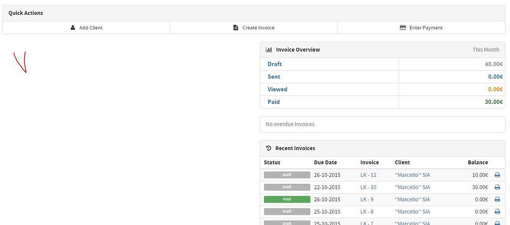 Customize dashbord - Support - InvoicePlane Community Forums