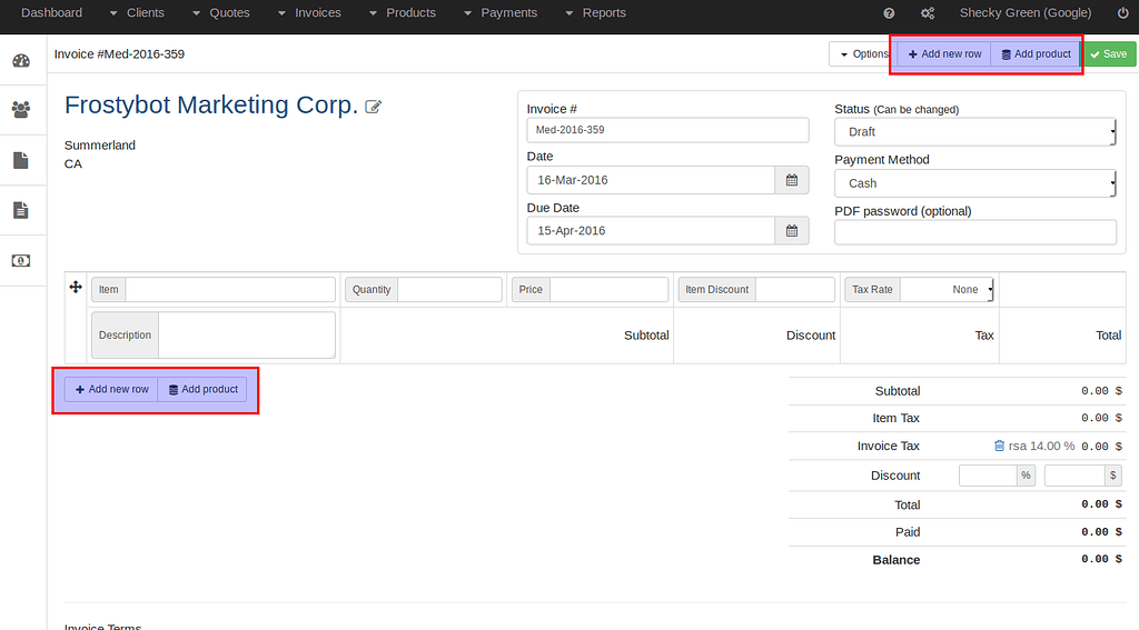 Remove duplicate buttons - Development Discussion - InvoicePlane Community Forums