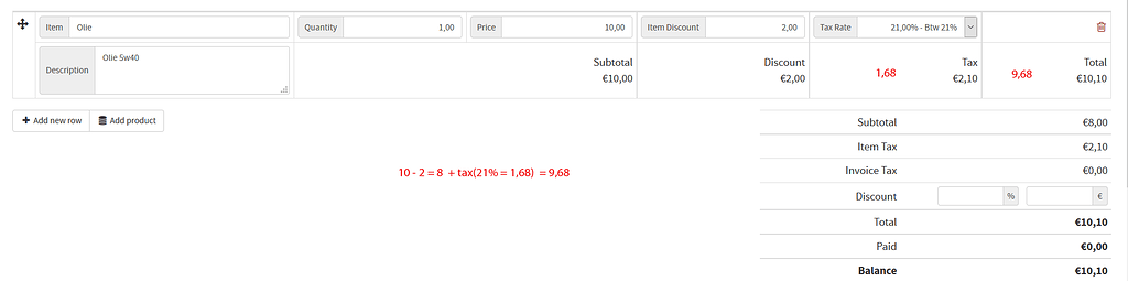 Wrong item totals on invoice and quote screens - Support - InvoicePlane Community Forums