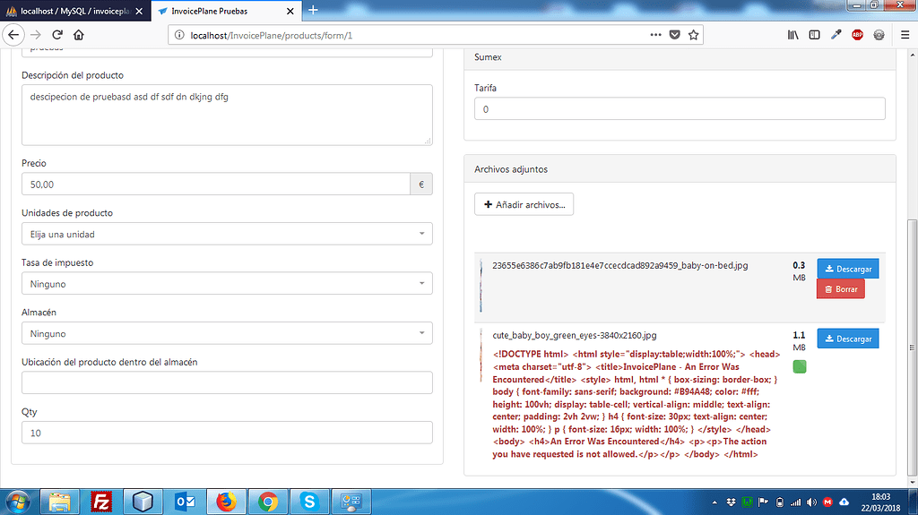 Error uploading multiple files at once (invoice or quote) - Support - InvoicePlane Community Forums