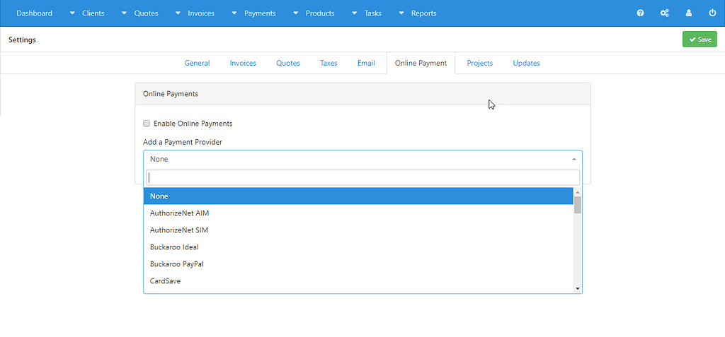 How to Add New Online Payments? - Support - InvoicePlane Community Forums