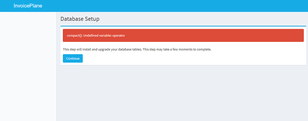 Installation Problem 2.0.0 - alpha 1 : compact(): Undefined variable: operator - Support ...