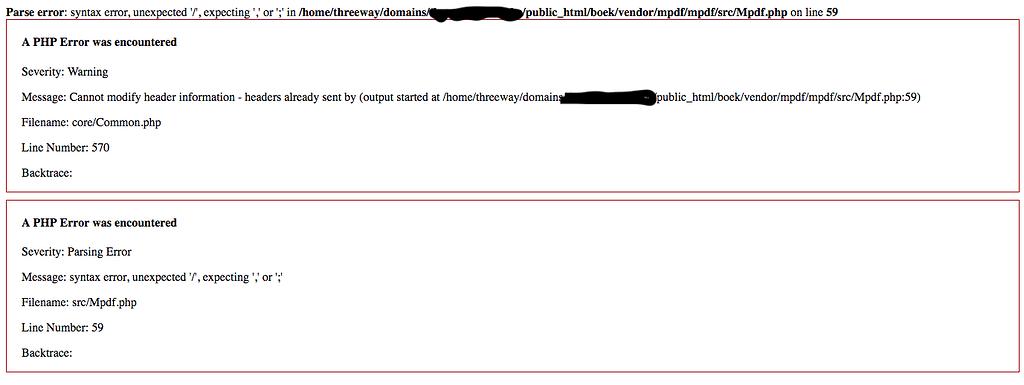 PHP was encountered - Support - InvoicePlane Community Forums